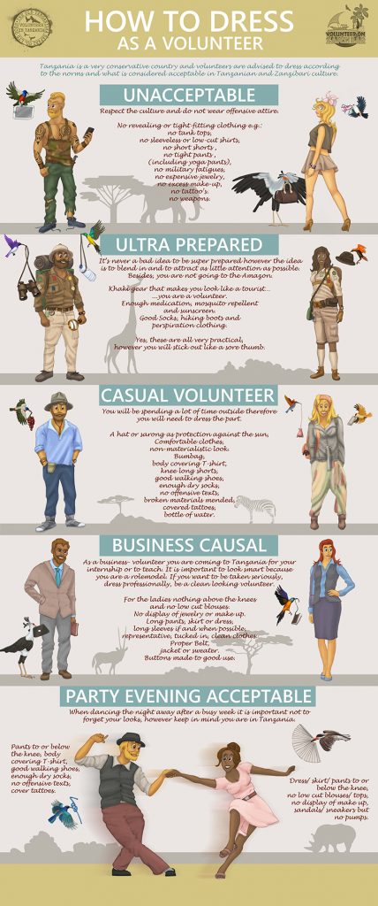 Dresscode – Volunteer in Tanzania